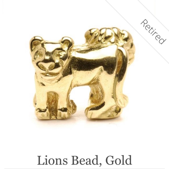 Trollbeads | Jewelry | Trollbeads 8k Gold Lions Bead | Poshmark